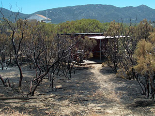 Fire at OCA Anza Site - Orange County Astronomers